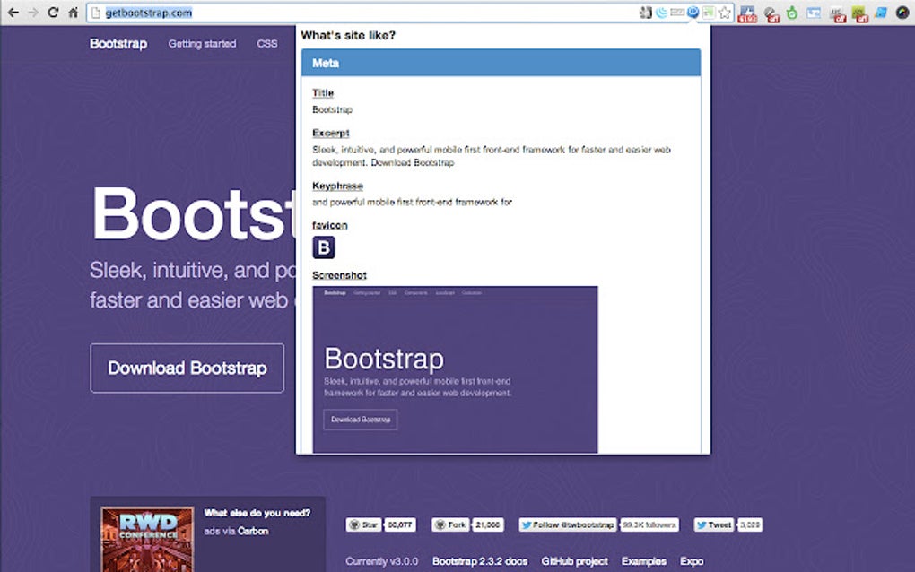 What's site like? for Google Chrome - Extension Download
