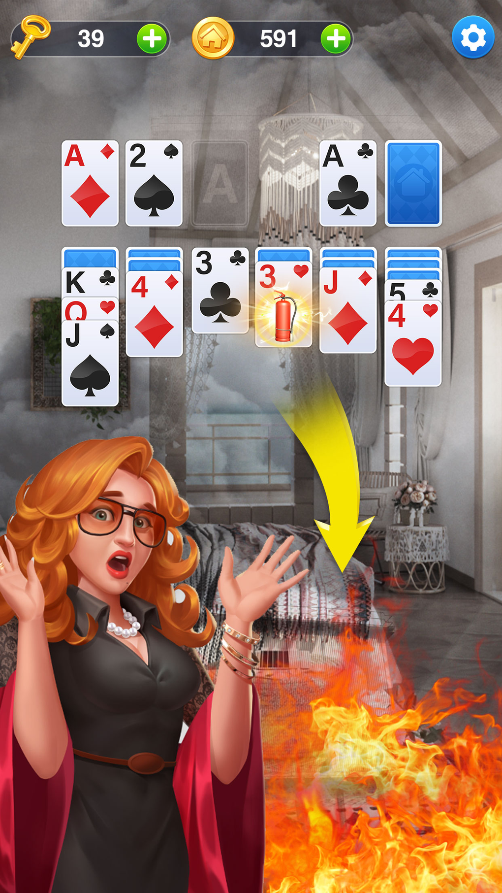 Solitaire Makeover Home Design para iPhone - Descargar