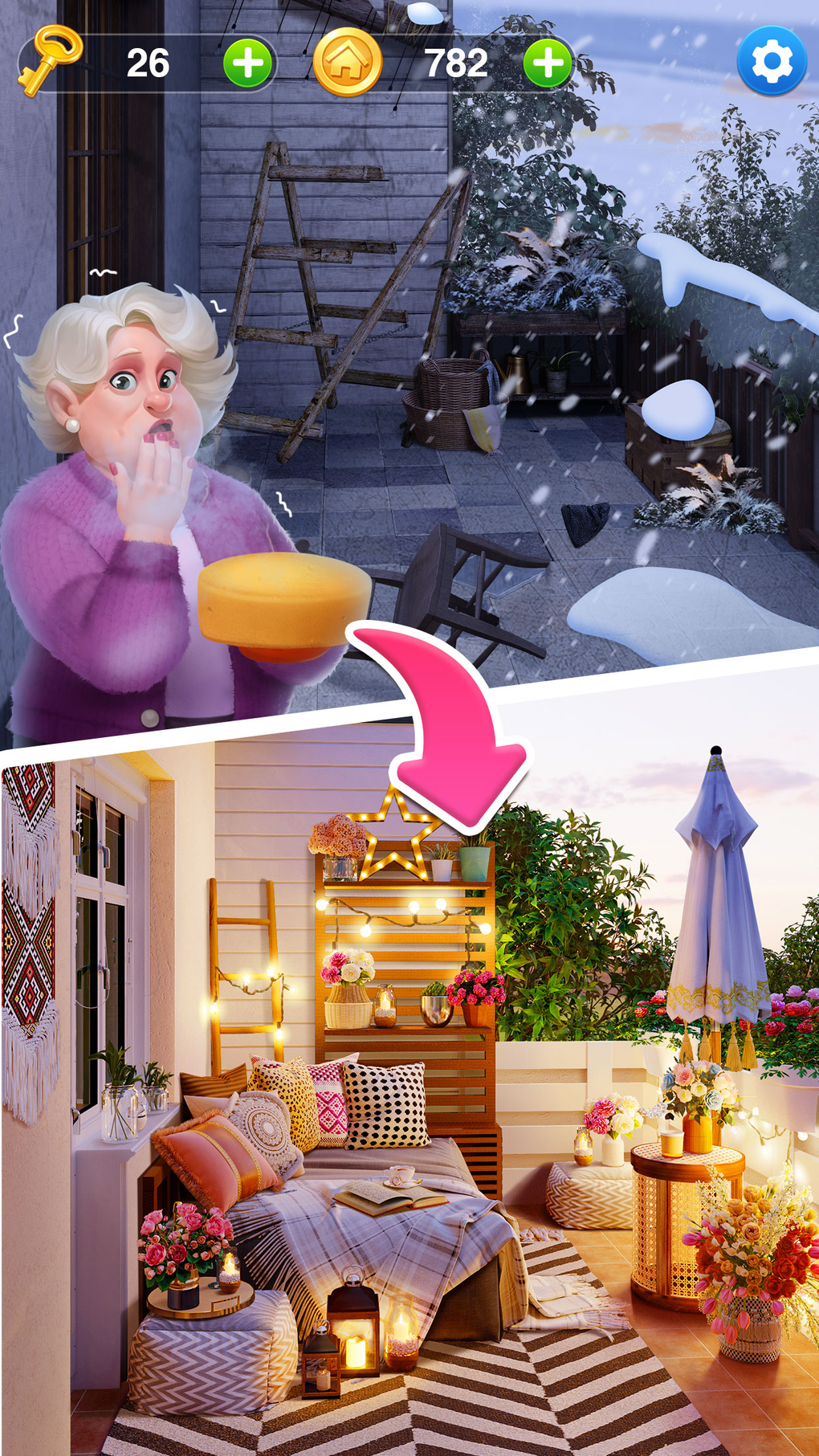 Solitaire Makeover Home Design for iPhone - Download