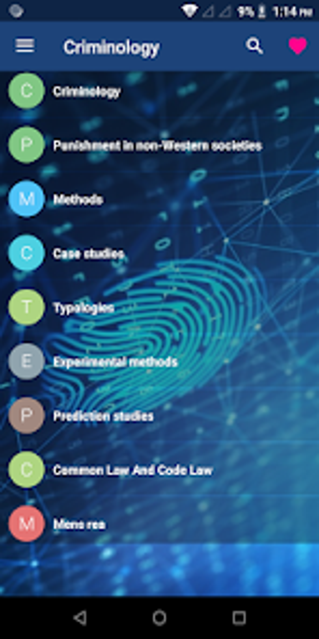 Criminology สำหรับ Android - ดาวน์โหลด