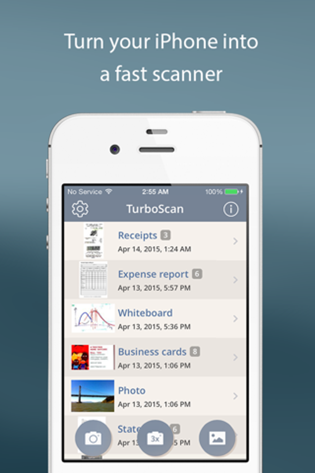 TurboScan: document scanner para iPhone - Descargar