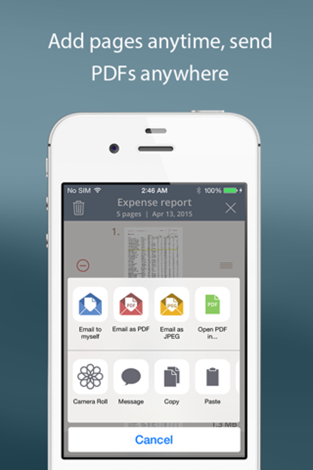 TurboScan: document scanner para iPhone - Descargar