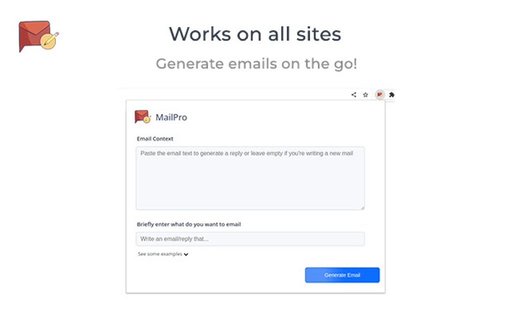 MailPro - Write entire mail with AI. cho Google Chrome - Tiện ích mở rộng Tải về