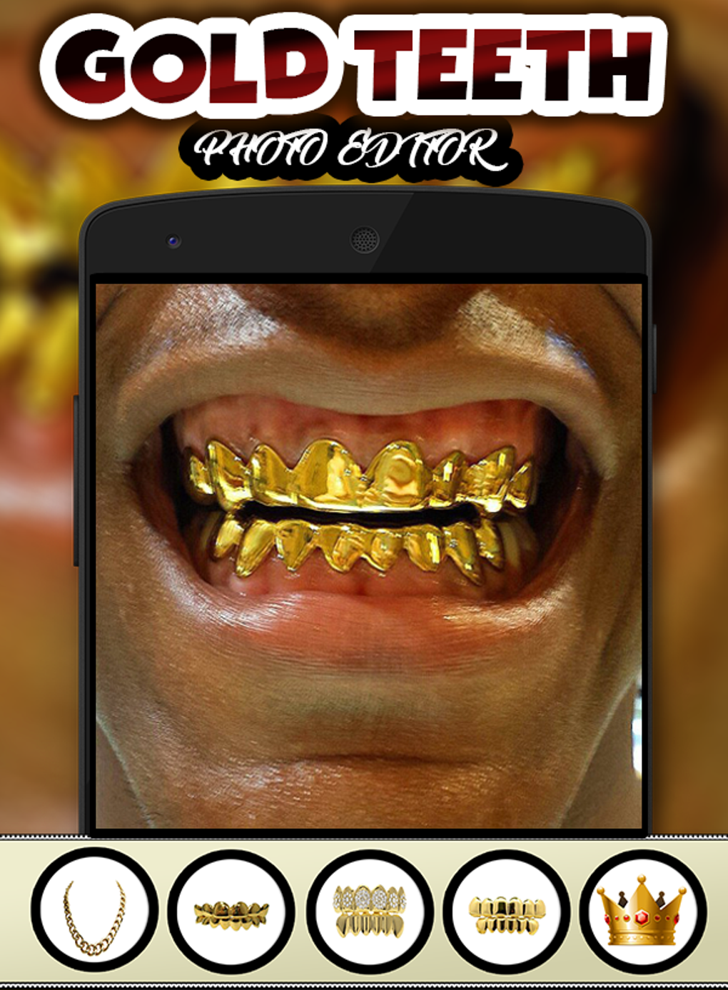 Gold Teeth Photo Editor APK voor Android - Download