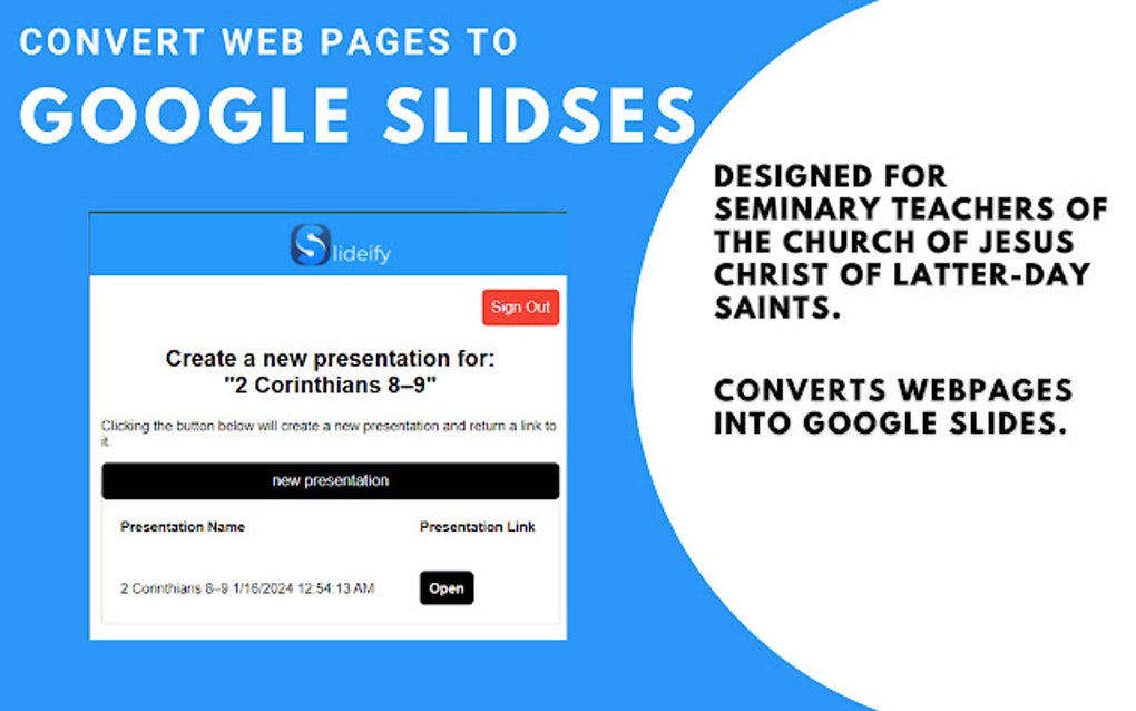 Slideify Google Chrome için - Eklenti İndir