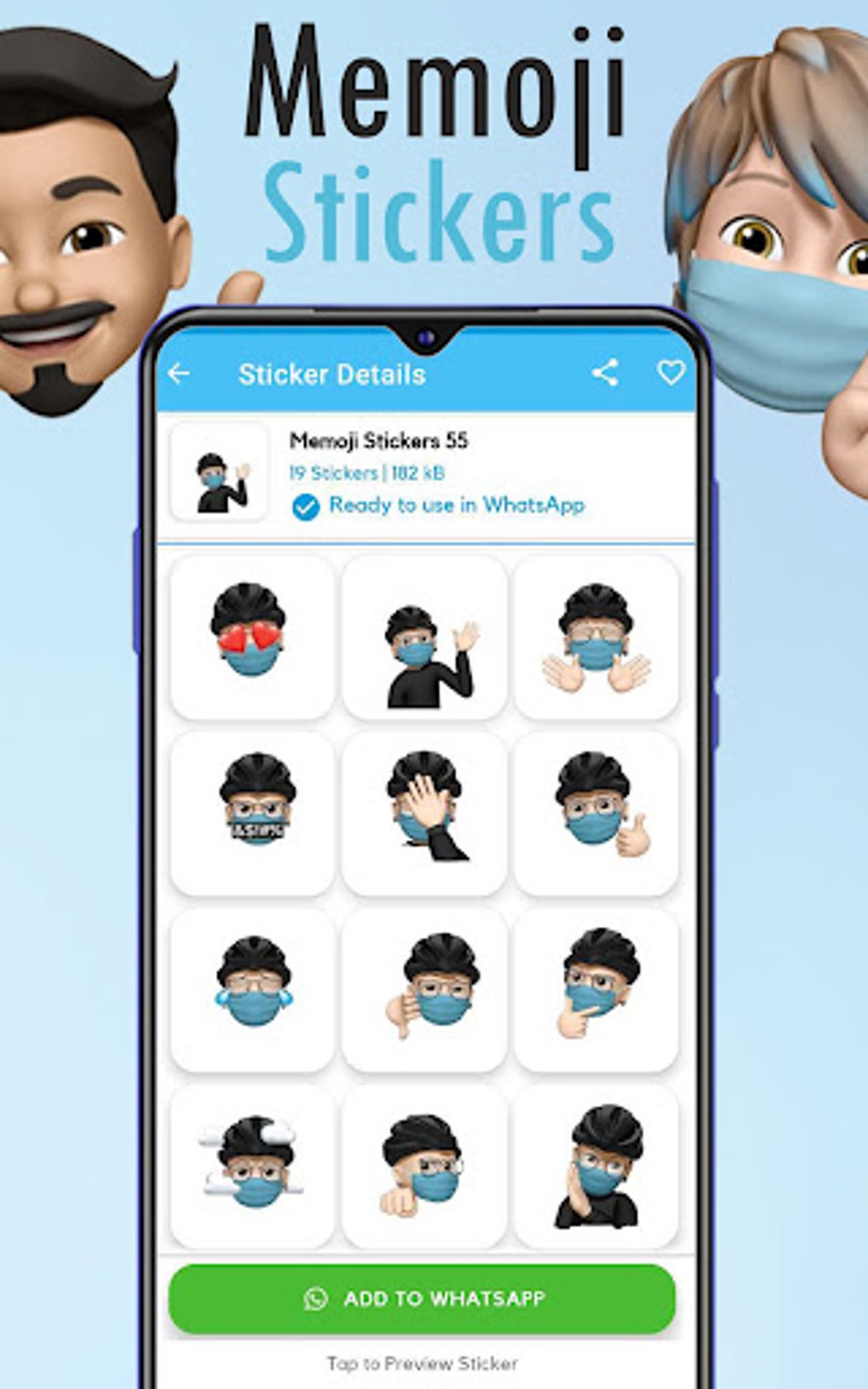 Memoji Stickers For WhatsApp para Android - Descargar
