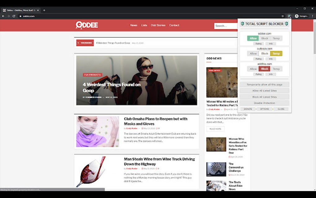 Total Script Blocker for Google Chrome - Extension Download