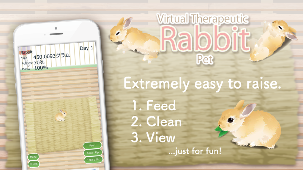 Virtual Therapeutic Rabbit Pet for iPhone - Download