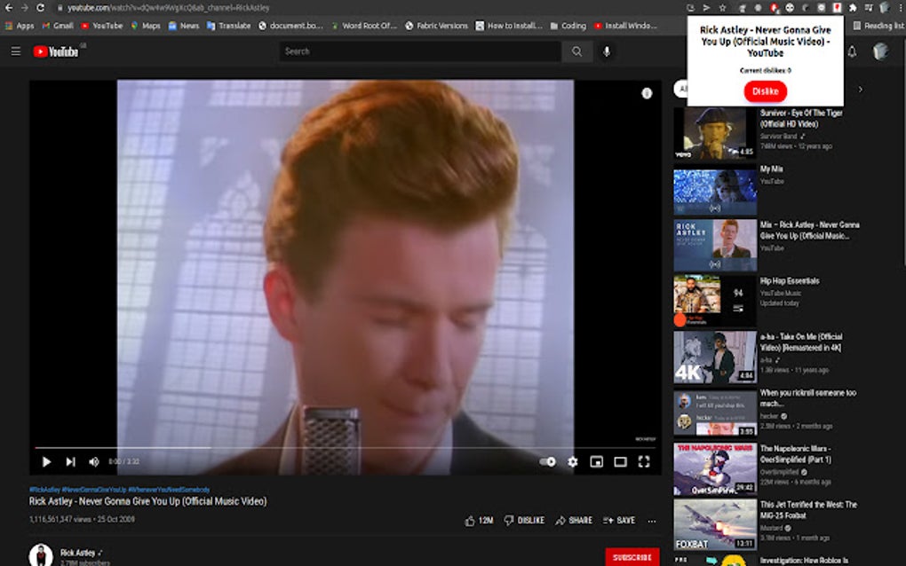 YT Dislike Extension for Google Chrome - Extension Download