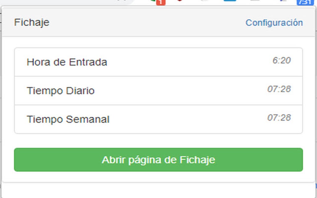 Fichaje EE for Google Chrome - Extension Download