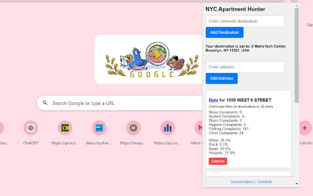 NYC Apartment Hunter for Google Chrome - Extension Download