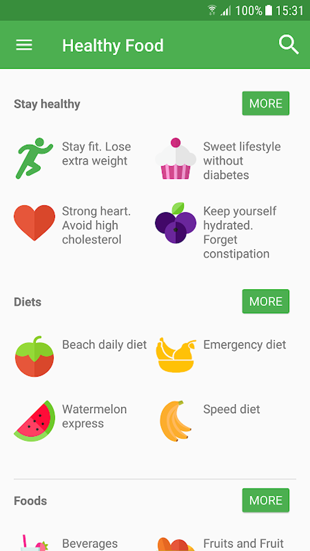 Healthy Food APK para Android - Descargar
