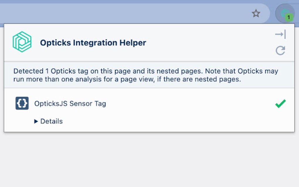 Opticks Integration Helper para Google Chrome - Extensión Descargar
