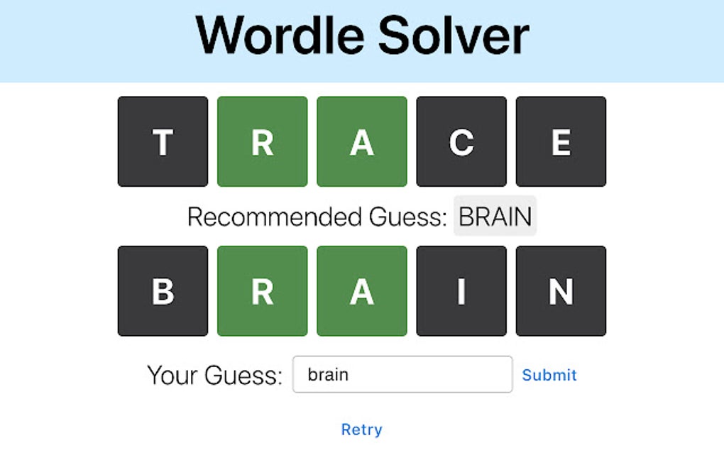 Wordle Solver Google Chrome 용 - 확장 프로그램 다운로드