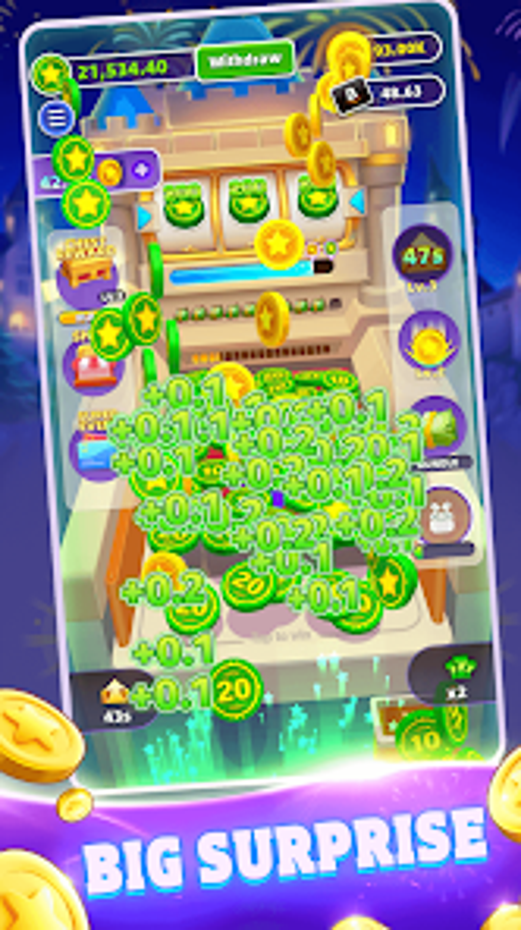 Wonder Dozer - Magic Coin cho Android - Tải về