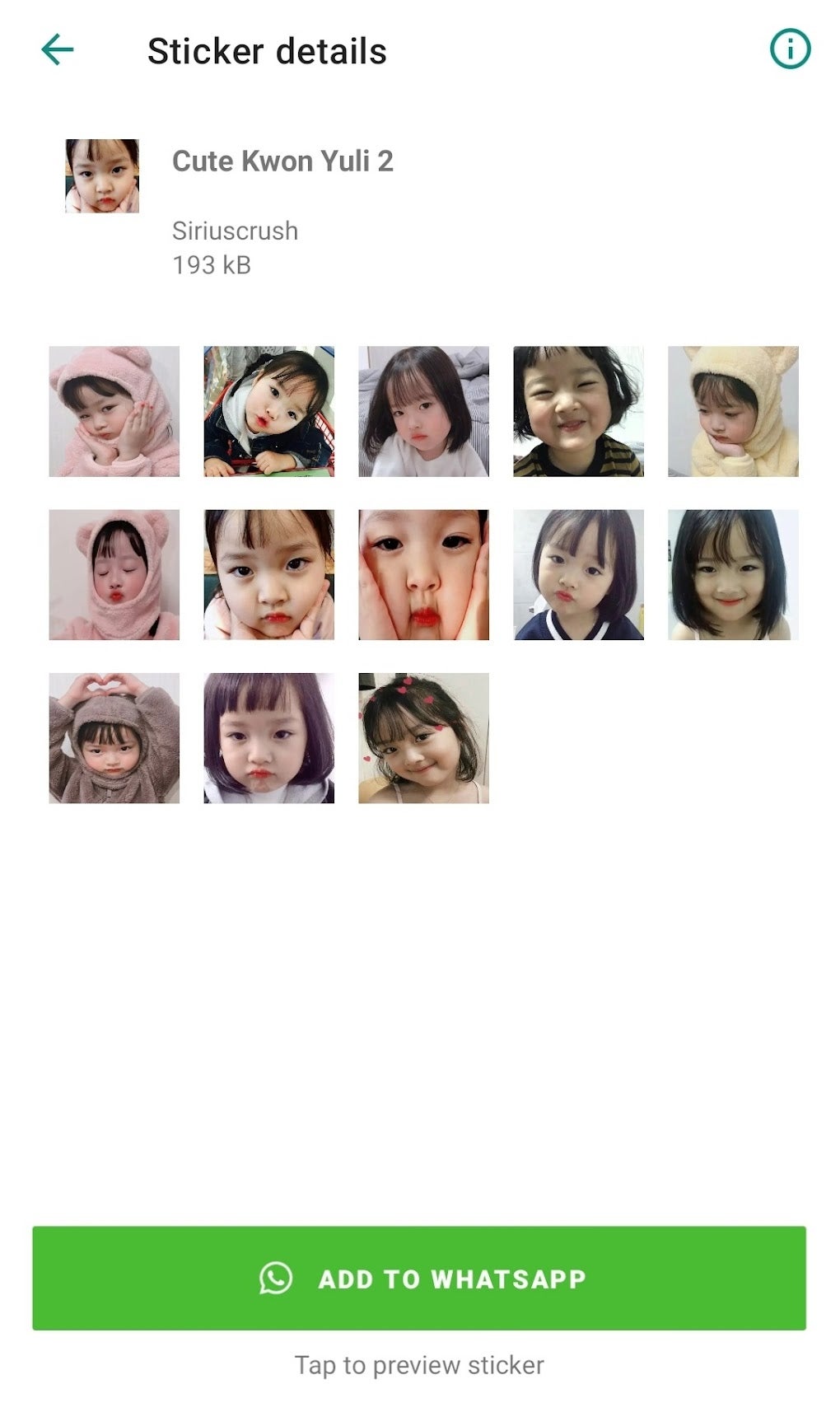 Cute Funny Kwon Yuli Stickers for WhatsApp for Android - Download