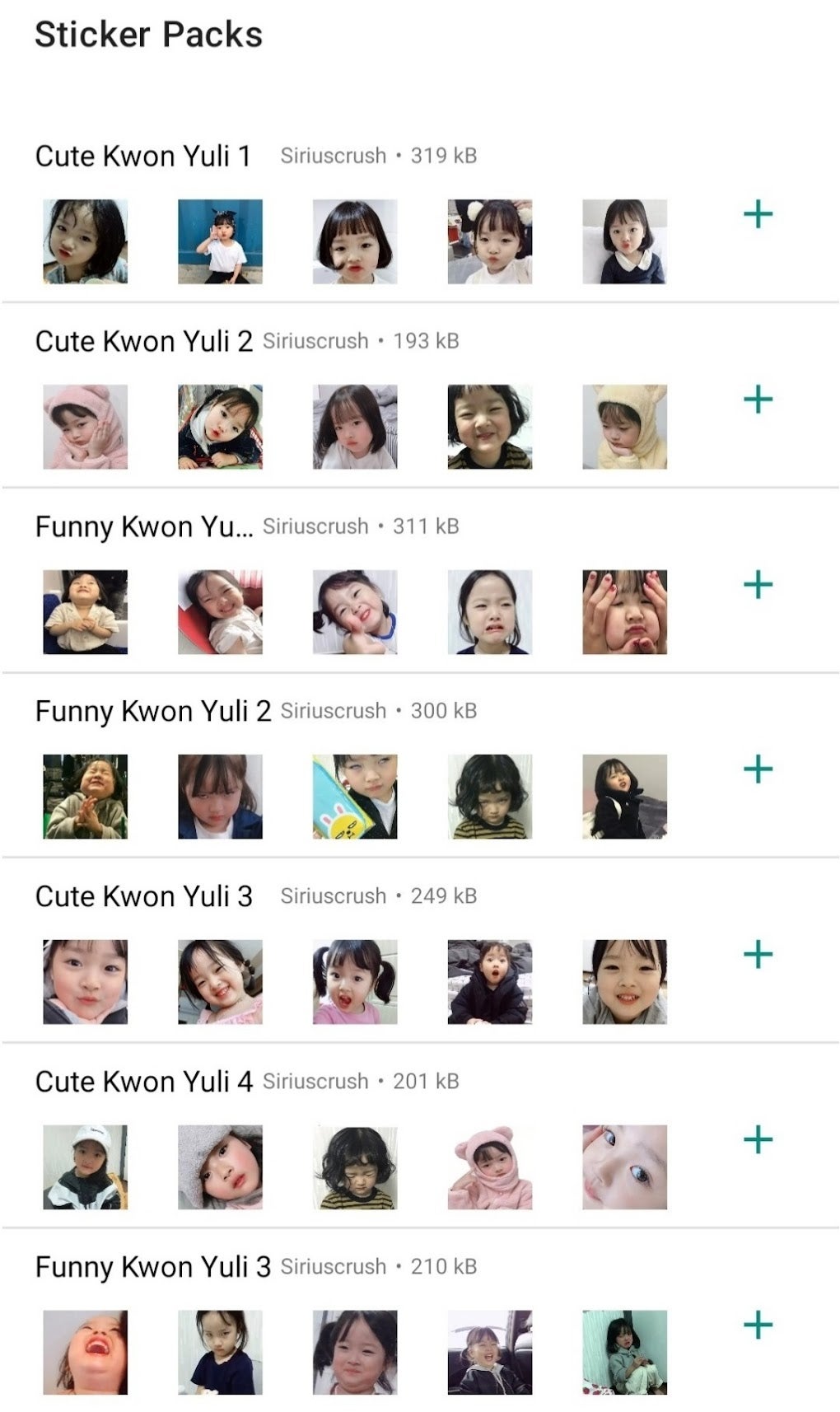 Cute Funny Kwon Yuli Stickers for WhatsApp for Android - Download