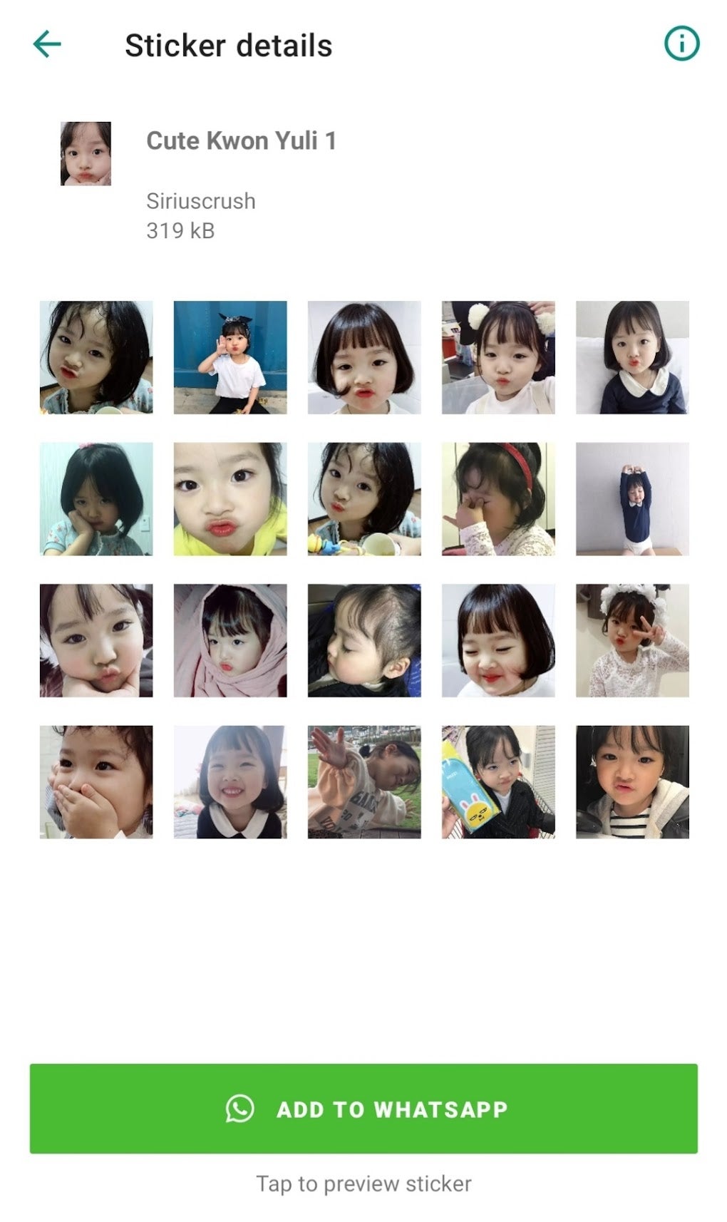 Cute Funny Kwon Yuli Stickers for WhatsApp for Android - Download