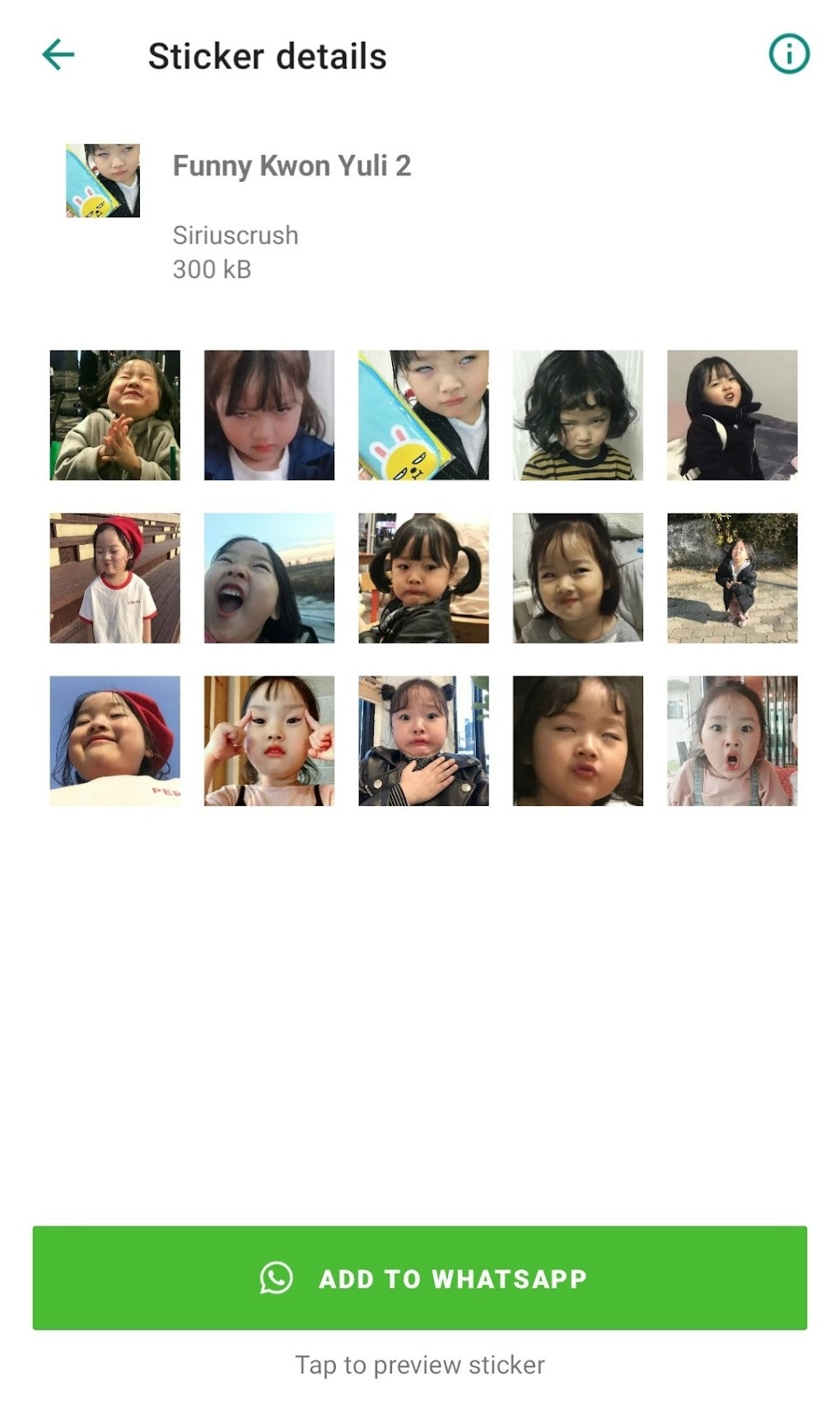 Cute Funny Kwon Yuli Stickers for WhatsApp for Android - Download