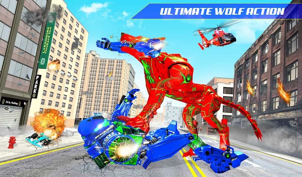 Wolf Robot Car Transform Game APK for Android - Download