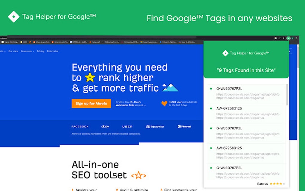 Tag Helper for Google™ for Google Chrome - Extension Download