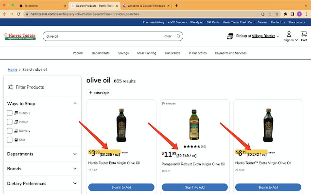 Unit Price Helper for Google Chrome - Extension Download