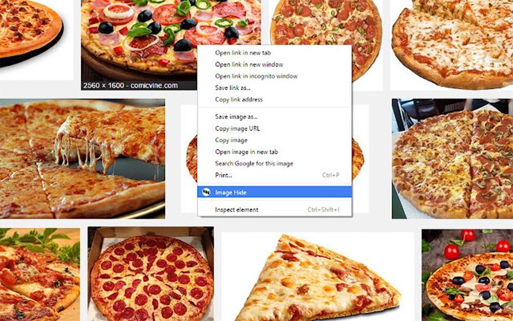Image Hide para Google Chrome - Extensión Descargar