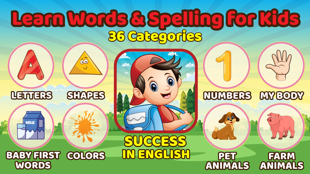 iPhone için Word Learning Games for Kids - İndir