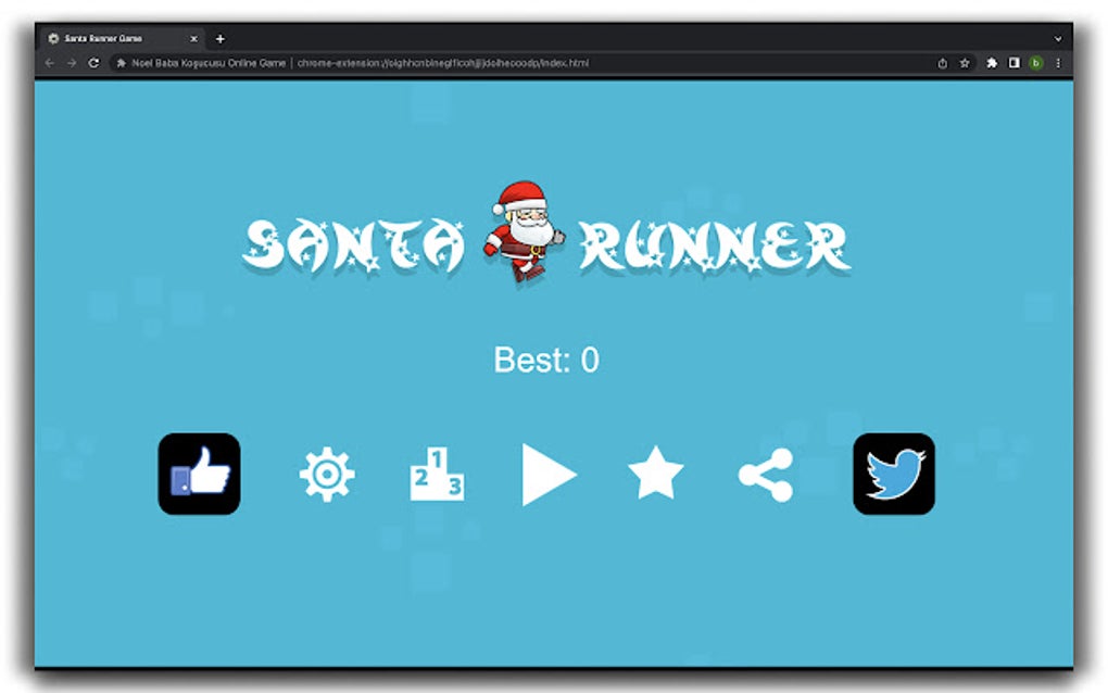 Santa Runner - HTML5 Game for Google Chrome - Extension Download