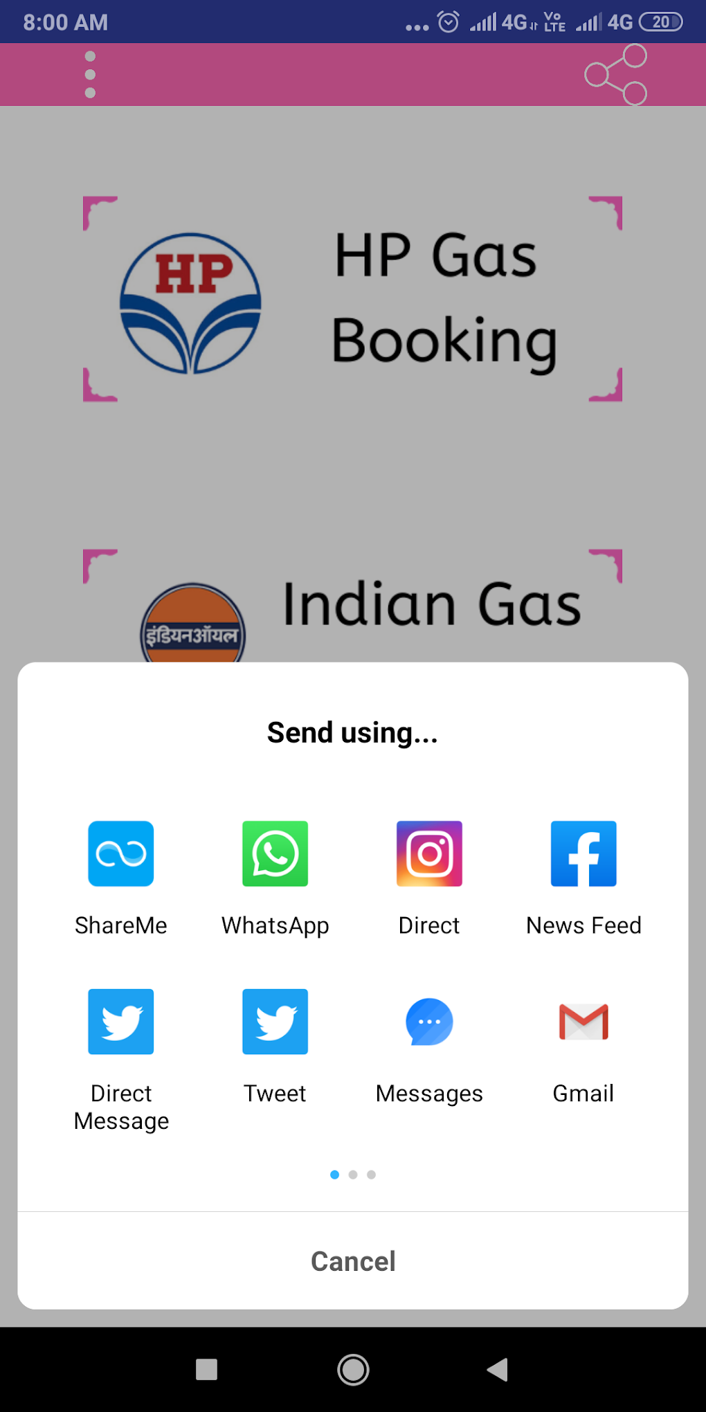 LPG Gas Booking Online HP Indane Bharat for Android - Download