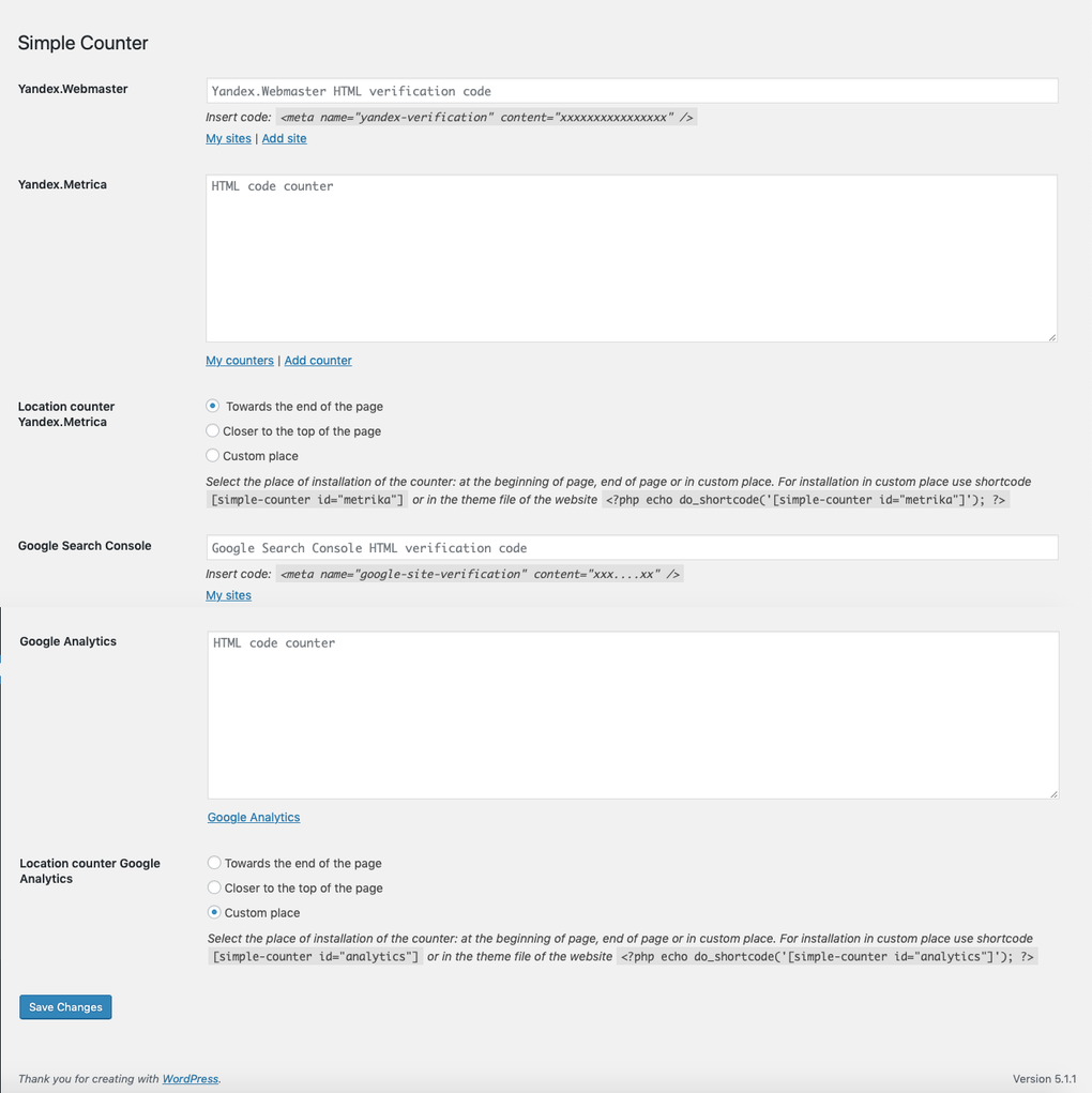 Simple Counter for WordPress - Download
