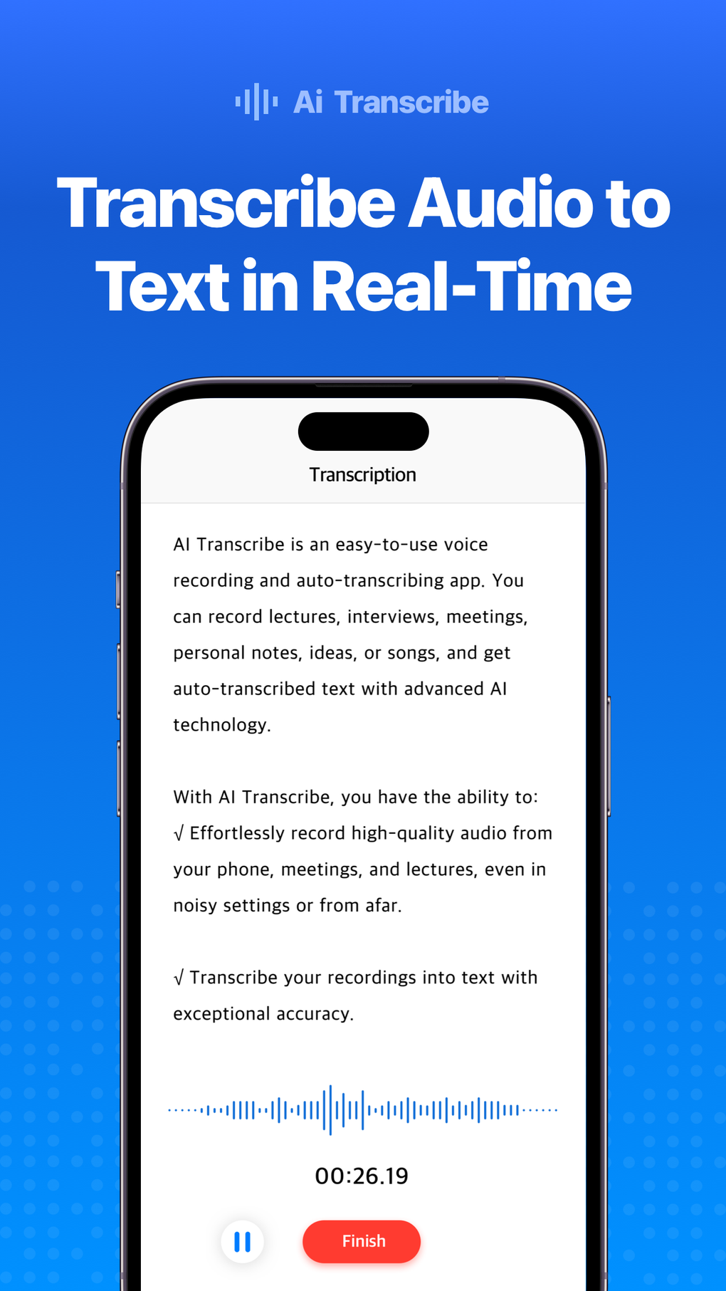 iPhone 용 AI Note Taker: Speech to Text - 다운로드