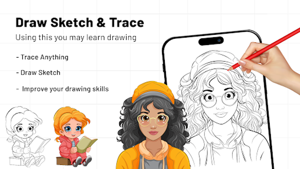 Draw Sketch Trace cho Android - Tải về