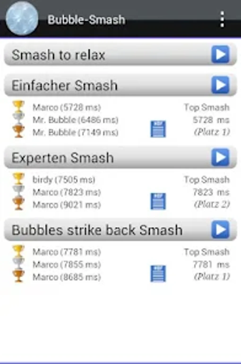 Bubble-Smash for Android - Download