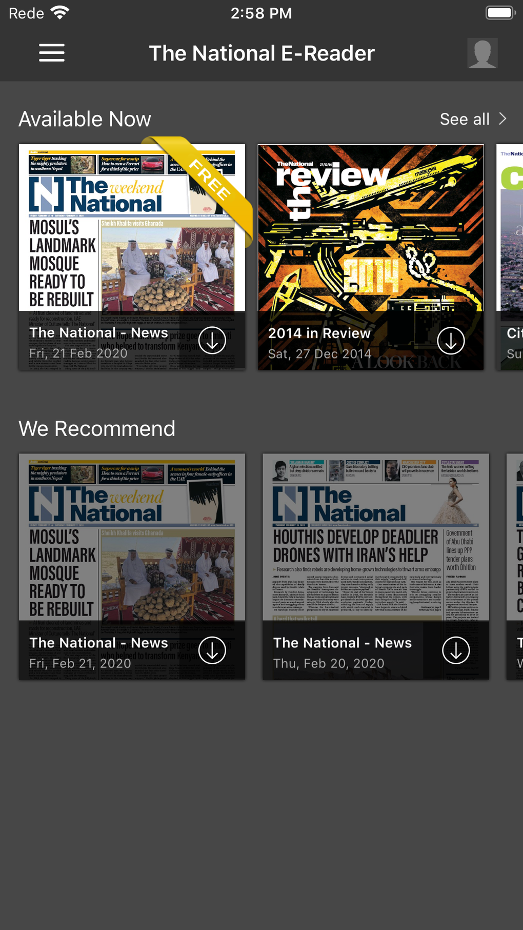 The National E-Reader para iPhone - Descargar