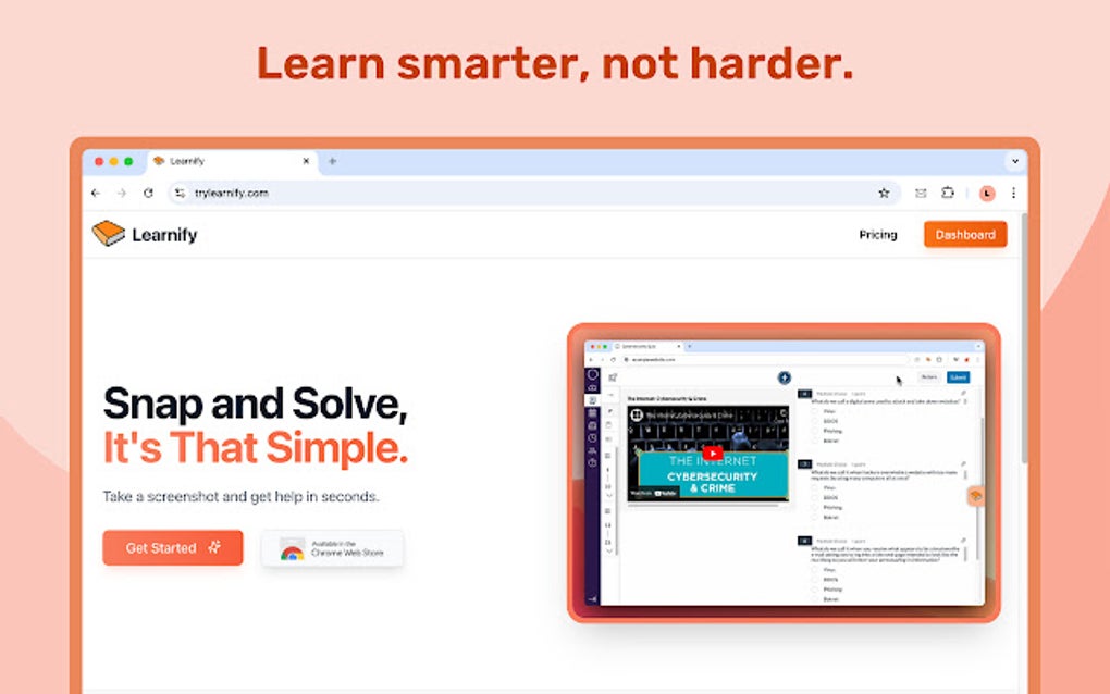 Learnify - Your AI Homework Helper สำหรับ Google Chrome - ส่วนขยาย ดาวน์โหลด
