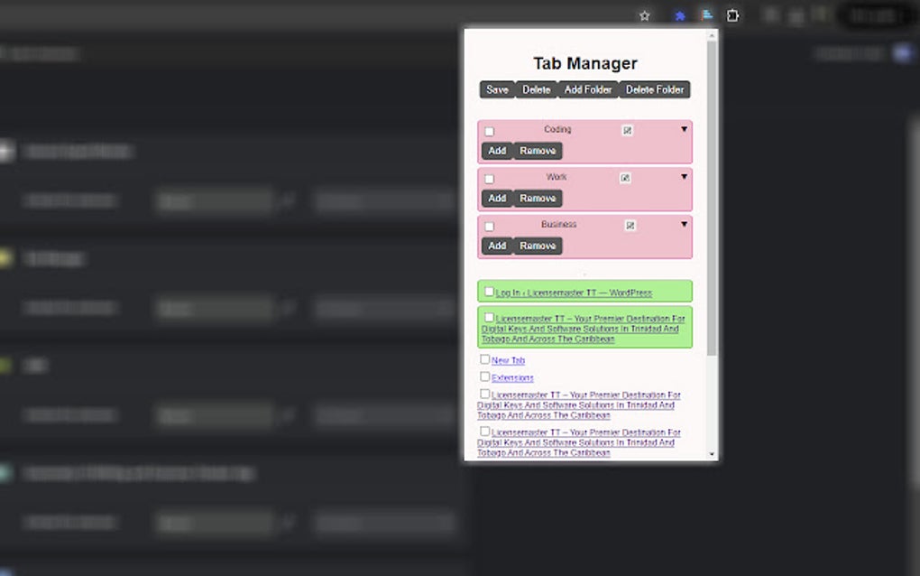 Tab Manager for Google Chrome - Extension Download