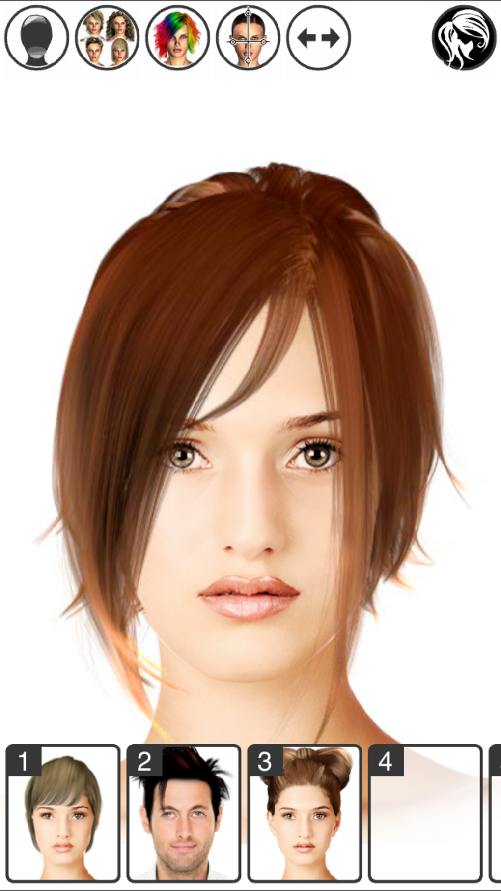 Iphone 용 Hairstyle Magic Mirror Lite 다운로드 