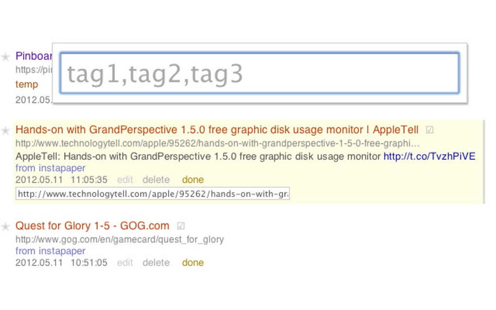 Pinboard.in: Better Keyboard for Google Chrome - Extension Download