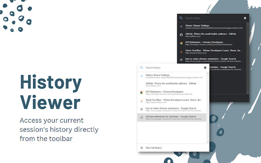 History Viewer para Google Chrome - Extensión Descargar