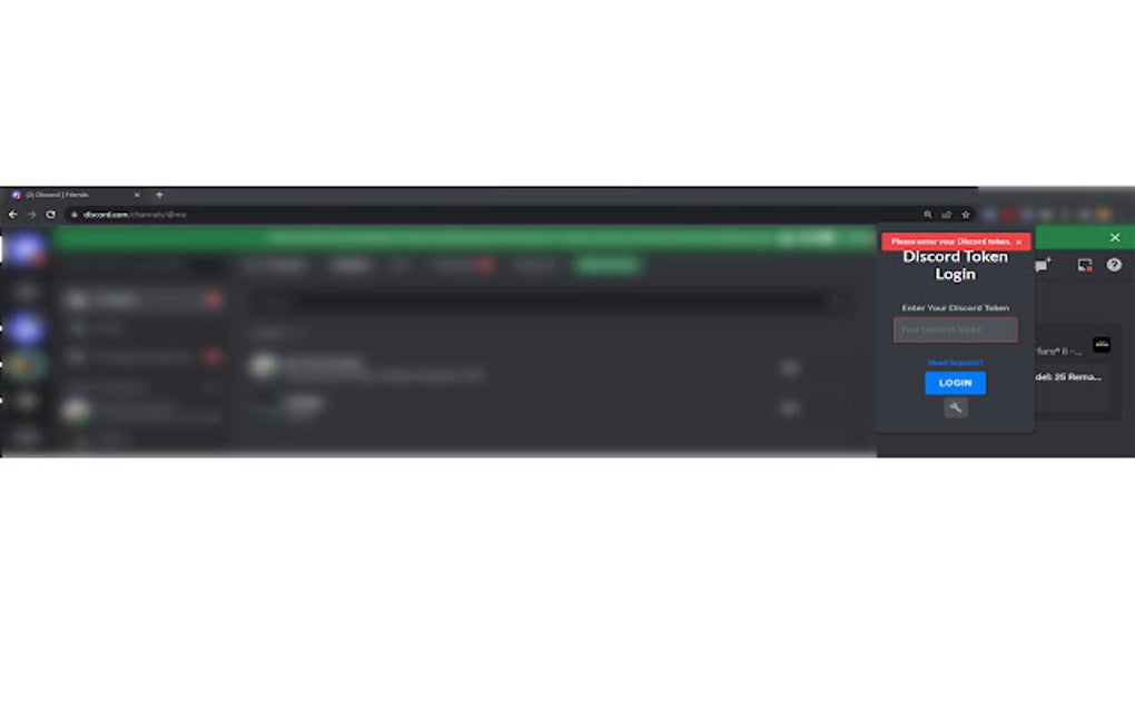 Discord Token Login para Google Chrome - Extensión Descargar