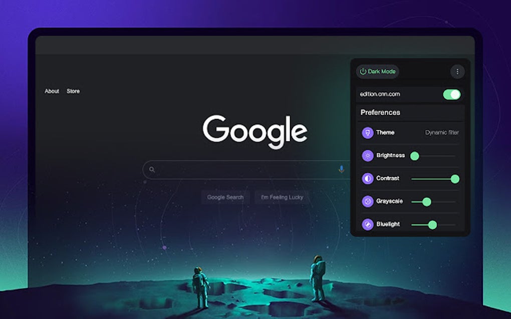 Dark Mode - dark theme for chrome für Google Chrome - Erweiterung Download