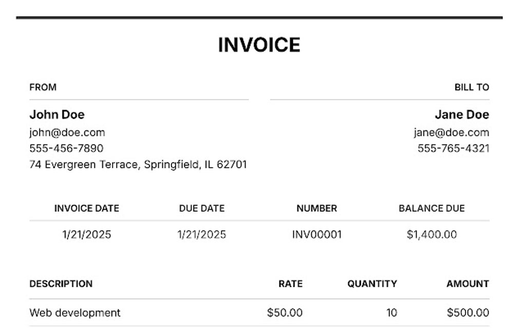 MindfulExpenses - free invoice generator para Google Chrome - Extensión ...