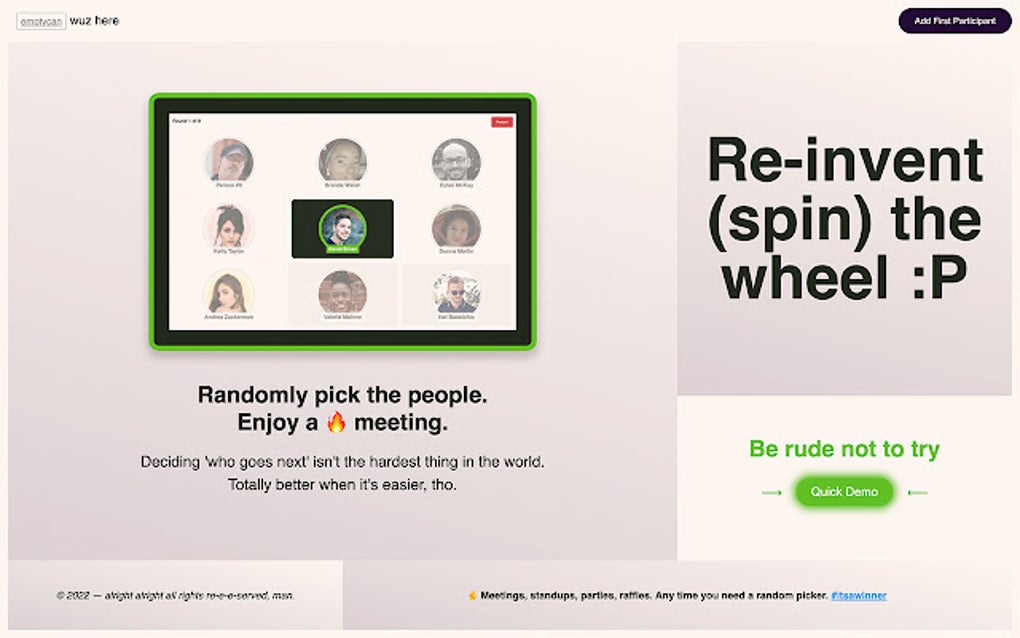 Random Picker Online cho Google Chrome - Tiện ích mở rộng Tải về