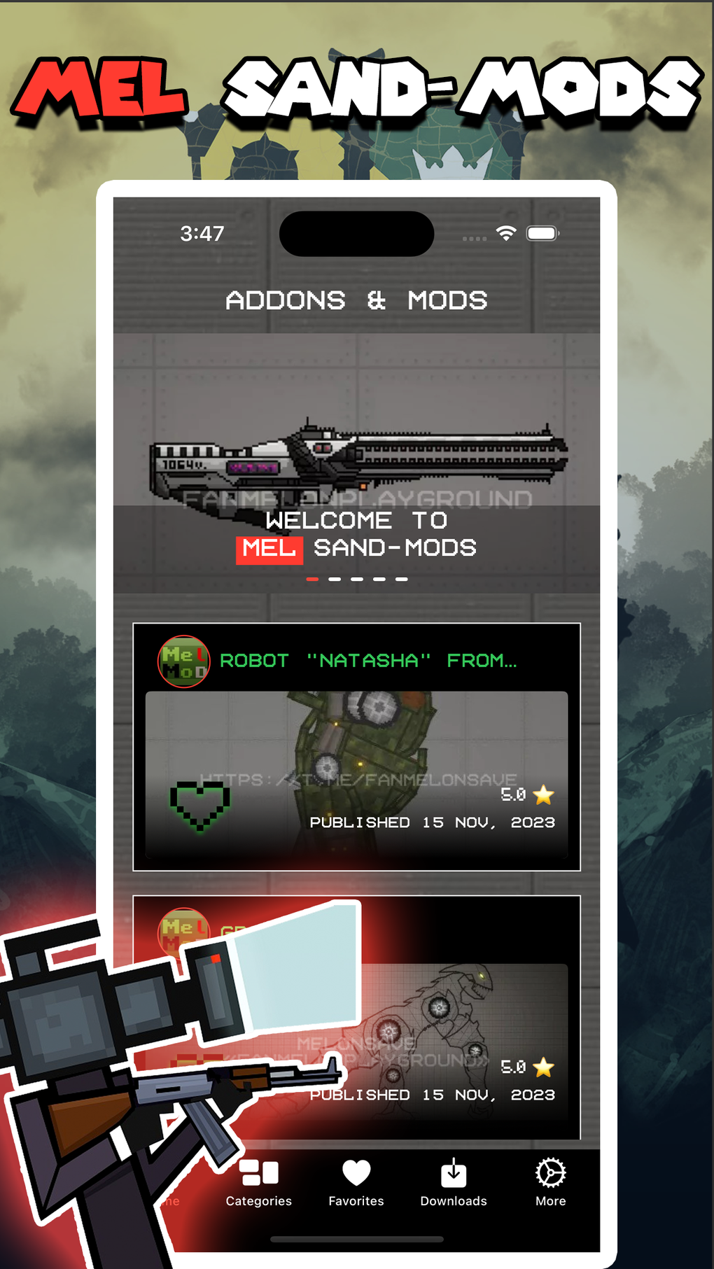 Mel Mods for Melon Playground para iPhone - Download