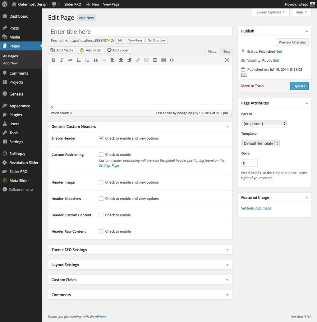 Genesis Custom Headers para WordPress - Descargar