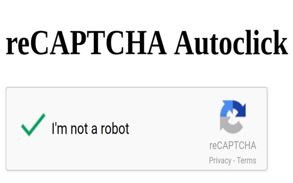 reCAPTCHA Autoclicker สำหรับ Google Chrome - ส่วนขยาย ดาวน์โหลด