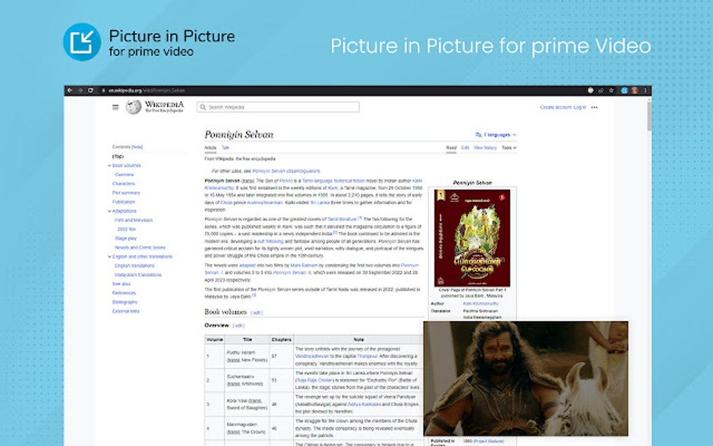 Picture In Picture for Prime Video pour Google Chrome - Extension ...