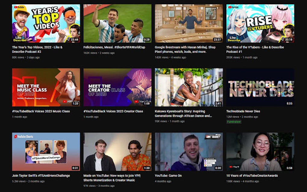 YouTube Unrounded Thumbnails for Google Chrome - Extension Download