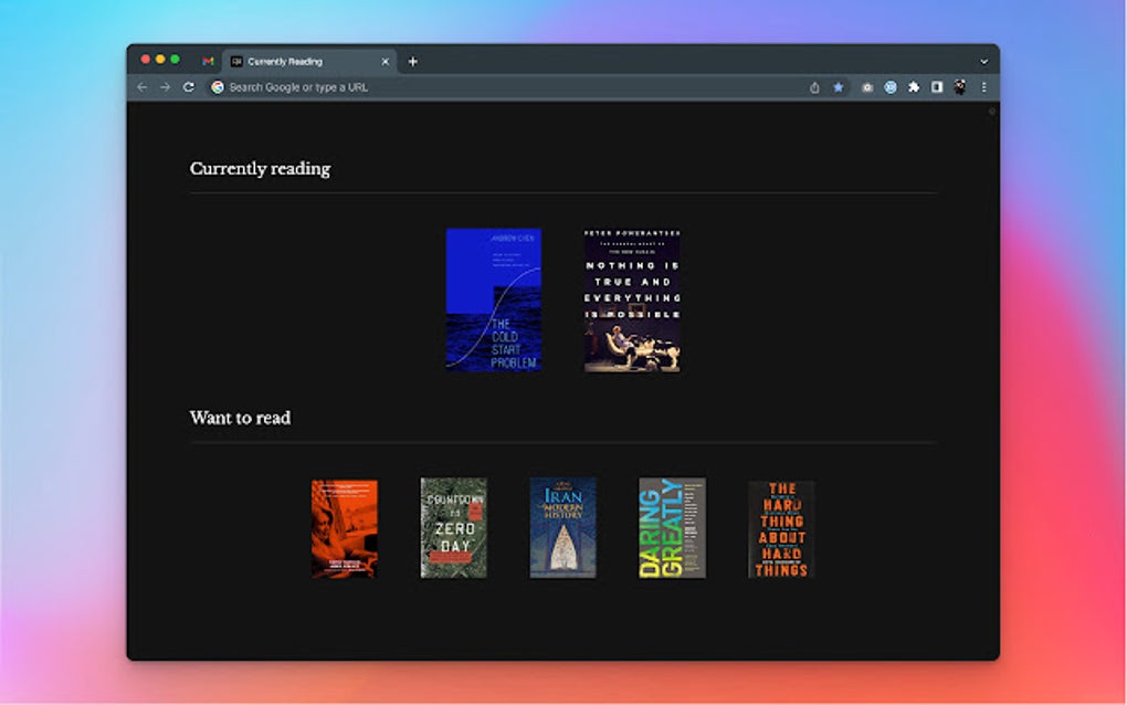 Currently Reading Google Chrome 용 - 확장 프로그램 다운로드